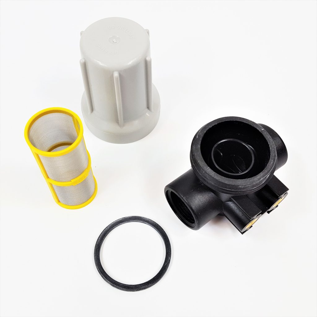 Strainer 3/4", Polypro, BSPT, ISO Yellow, 80 Mesh - Thorsen Teknik
