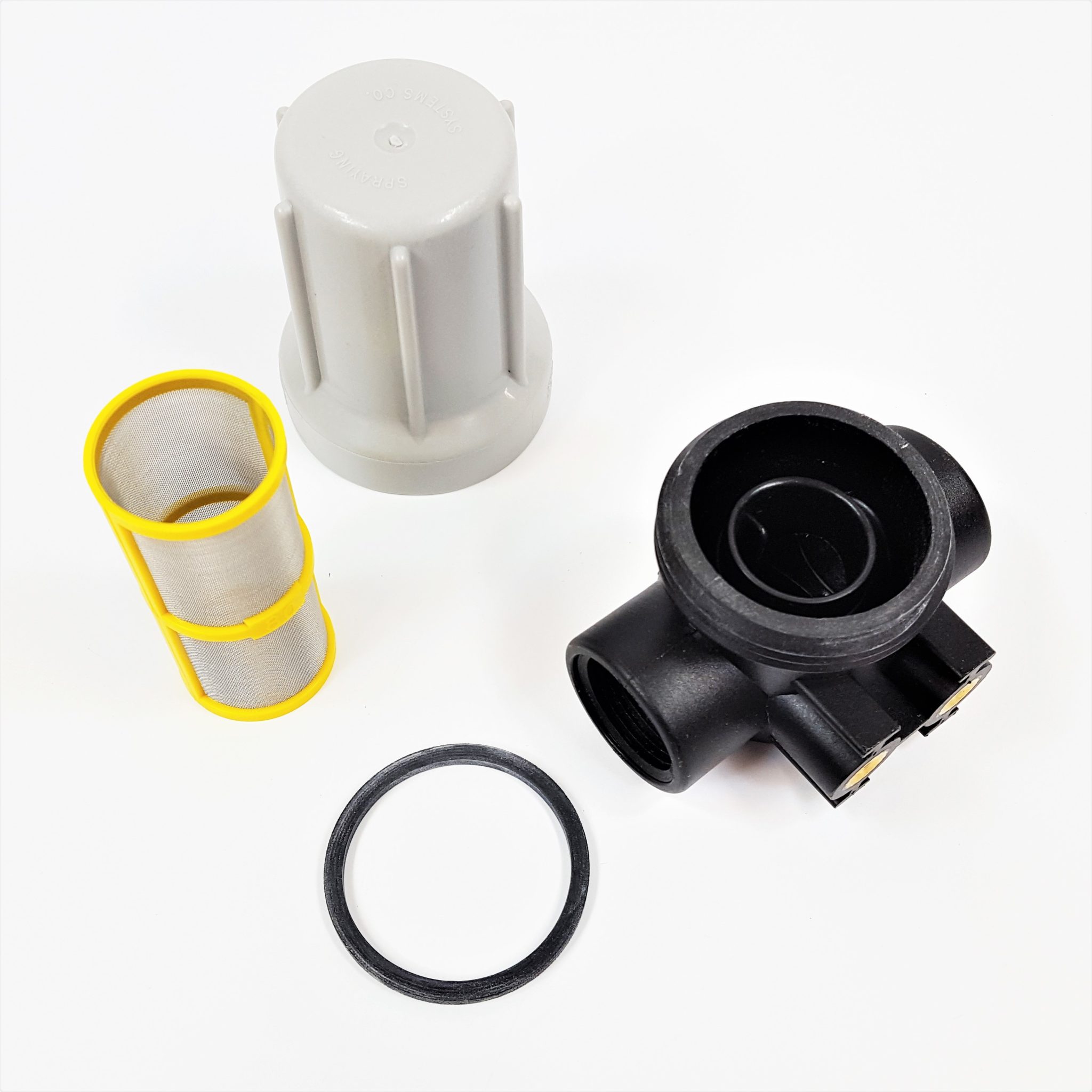 Strainer 3/4", Polypro, BSPT, ISO Yellow, 80 Mesh - Thorsen Teknik